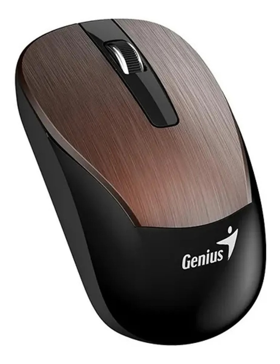 MOUSE GENIUS WIRELESS RECARGABLE ECO-8015 CHOCOLATE - MaquiStore