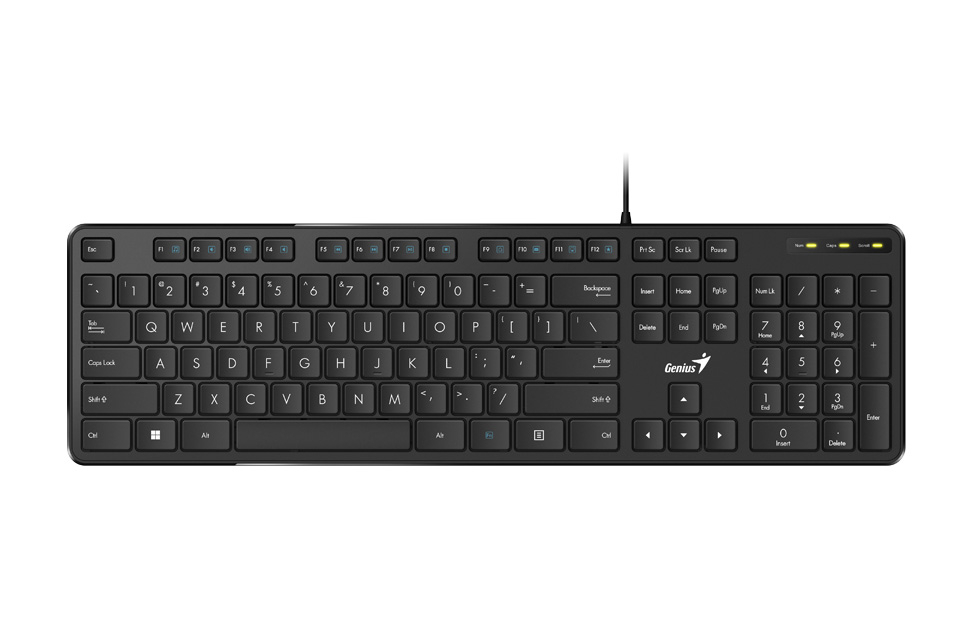 TECLADO USB GENIUS SLIMSTAR M200 BLACK - MaquiStore