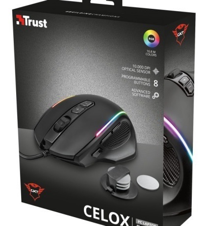 MOUSE GAMER TRUST CELOX RGB GXT 165 - MaquiStore